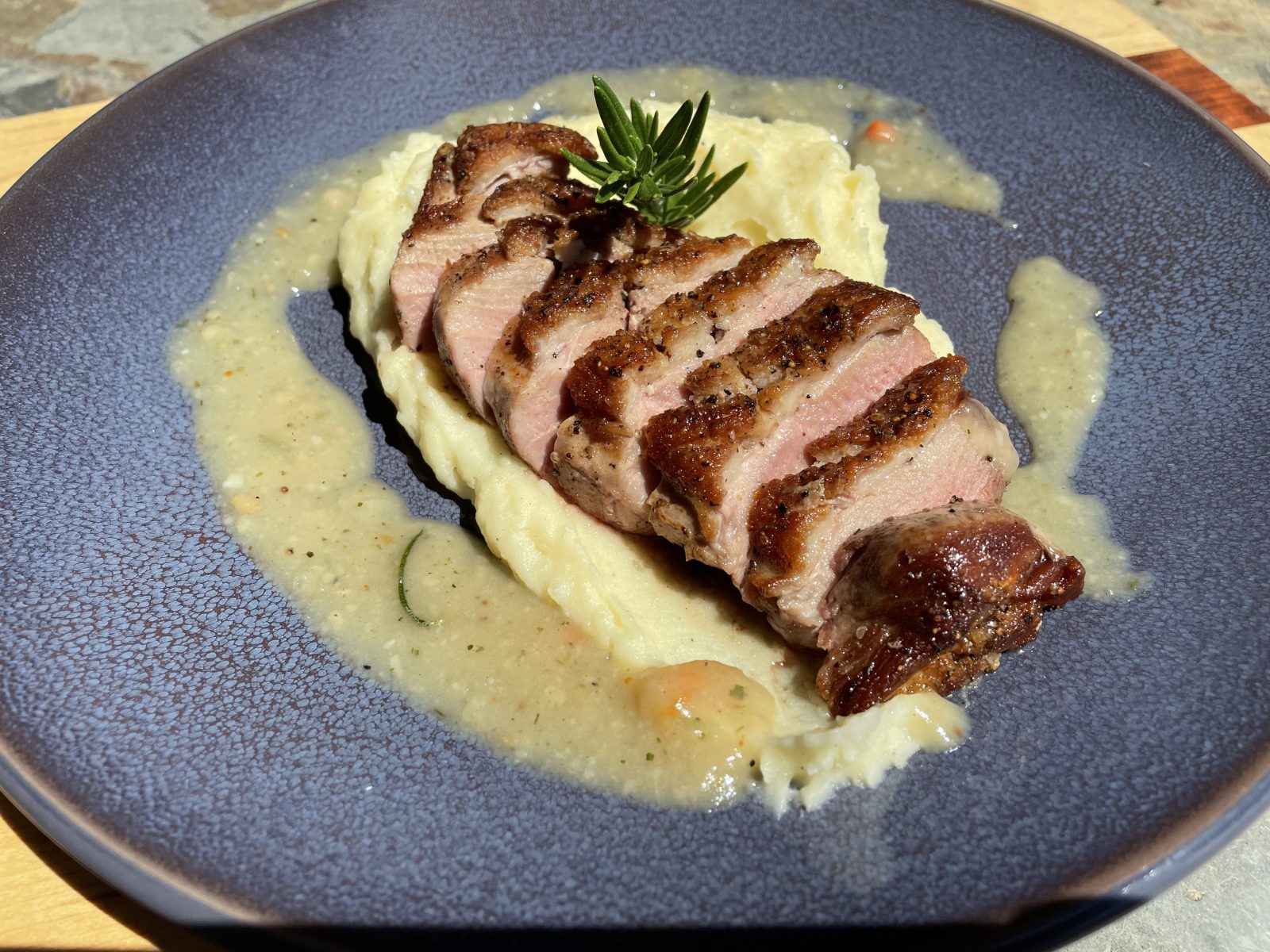 Seared duck breast & mashed potato - Radio 786