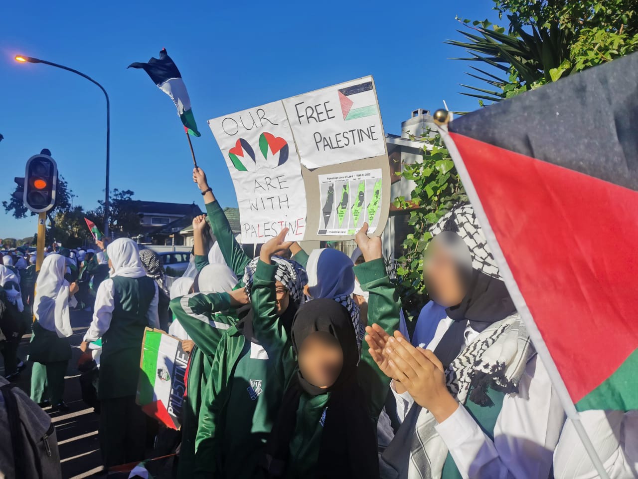 As children massacred in Gaza, school goers raise voice for Palestine ...