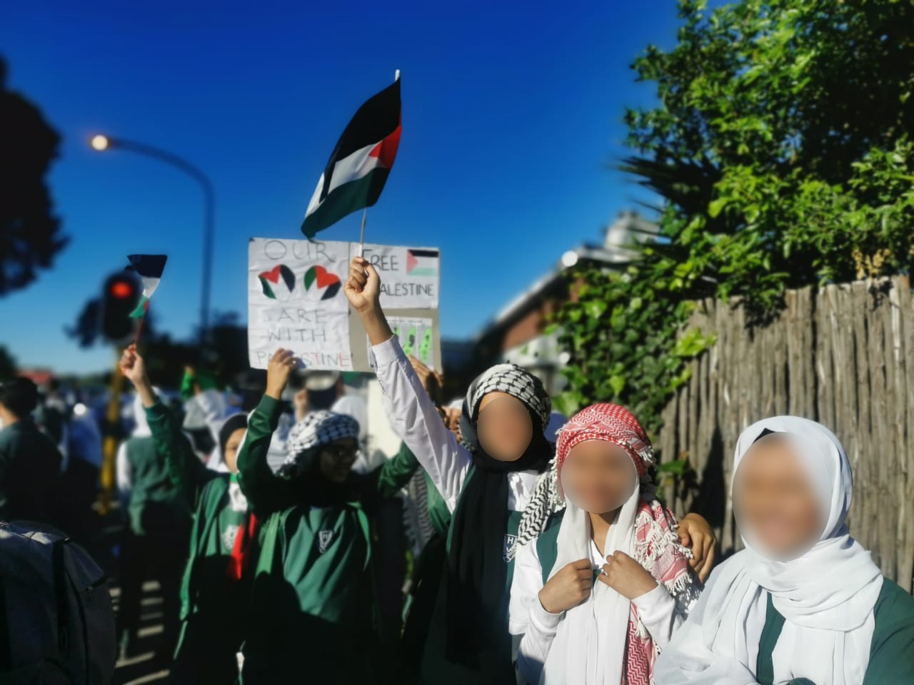 As children massacred in Gaza, school goers raise voice for Palestine ...